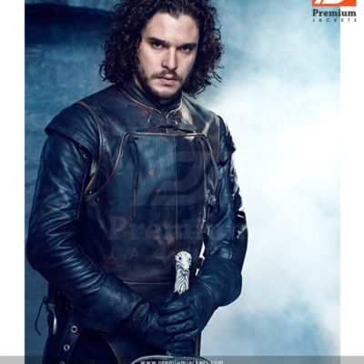 Jon Snow Jacket of Kit Harington Stitched with Leather