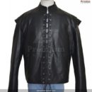 Jon Snow Jacket of Kit Harington Stitched with Leather